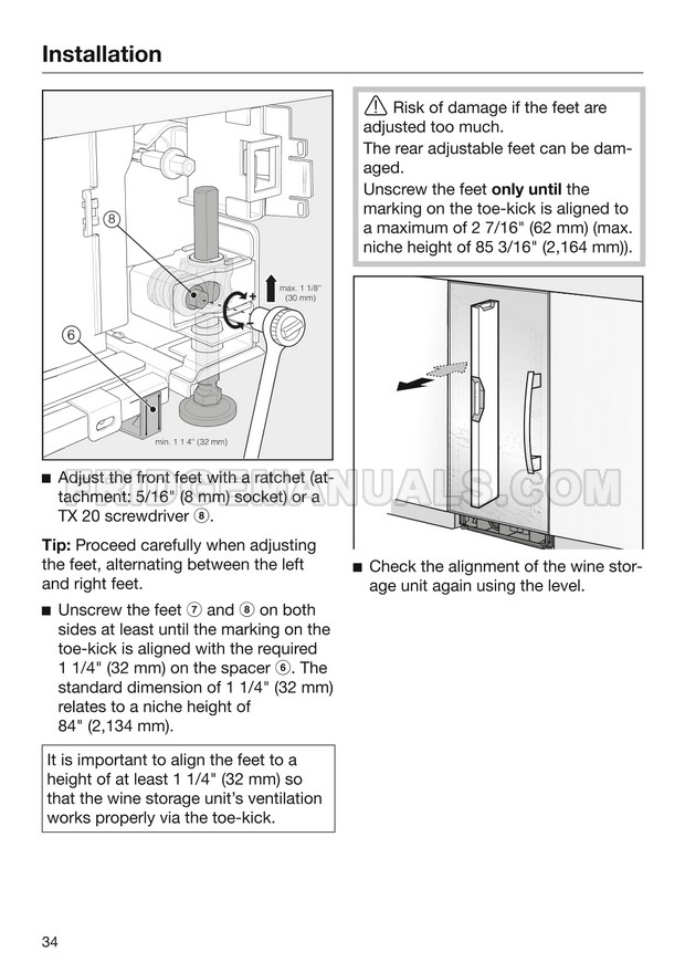 Miele KWT 2662 SFS Operating and Installation Instructions