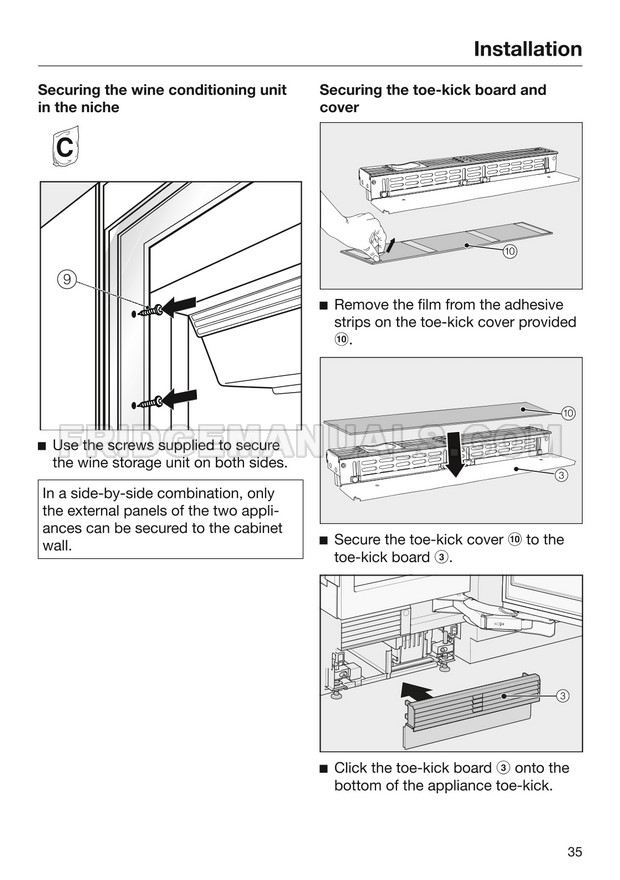 Miele KWT 2662 SFS Operating and Installation Instructions