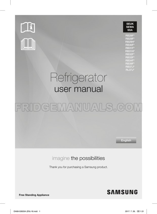 Samsung RB31FDRND RB31 User Manual